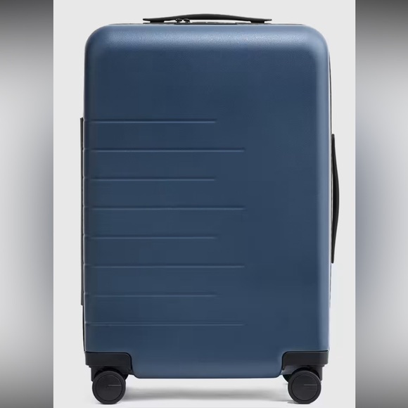 Quince | Other | Quince Blue Hard Shell Carry On Suitcase Preloved ...